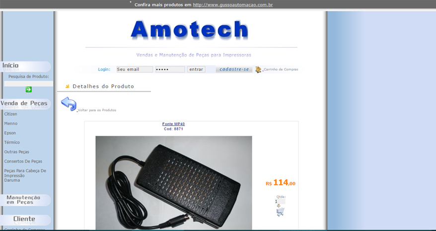 site-ecommerce-amotech | WebaDesign - Empresa de Webdesign - Desenvolvimento Web Design Macaé e ...